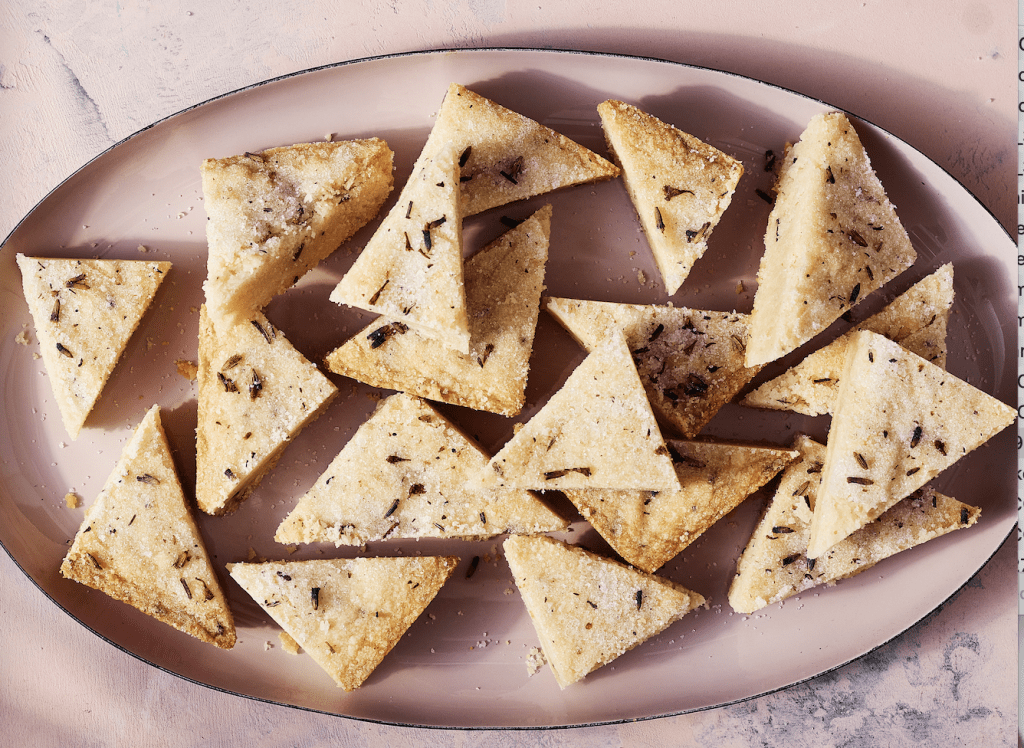 Tiny Lavender Shortbread Bites from Snackable Bakes - Jessie Sheehan Bakes